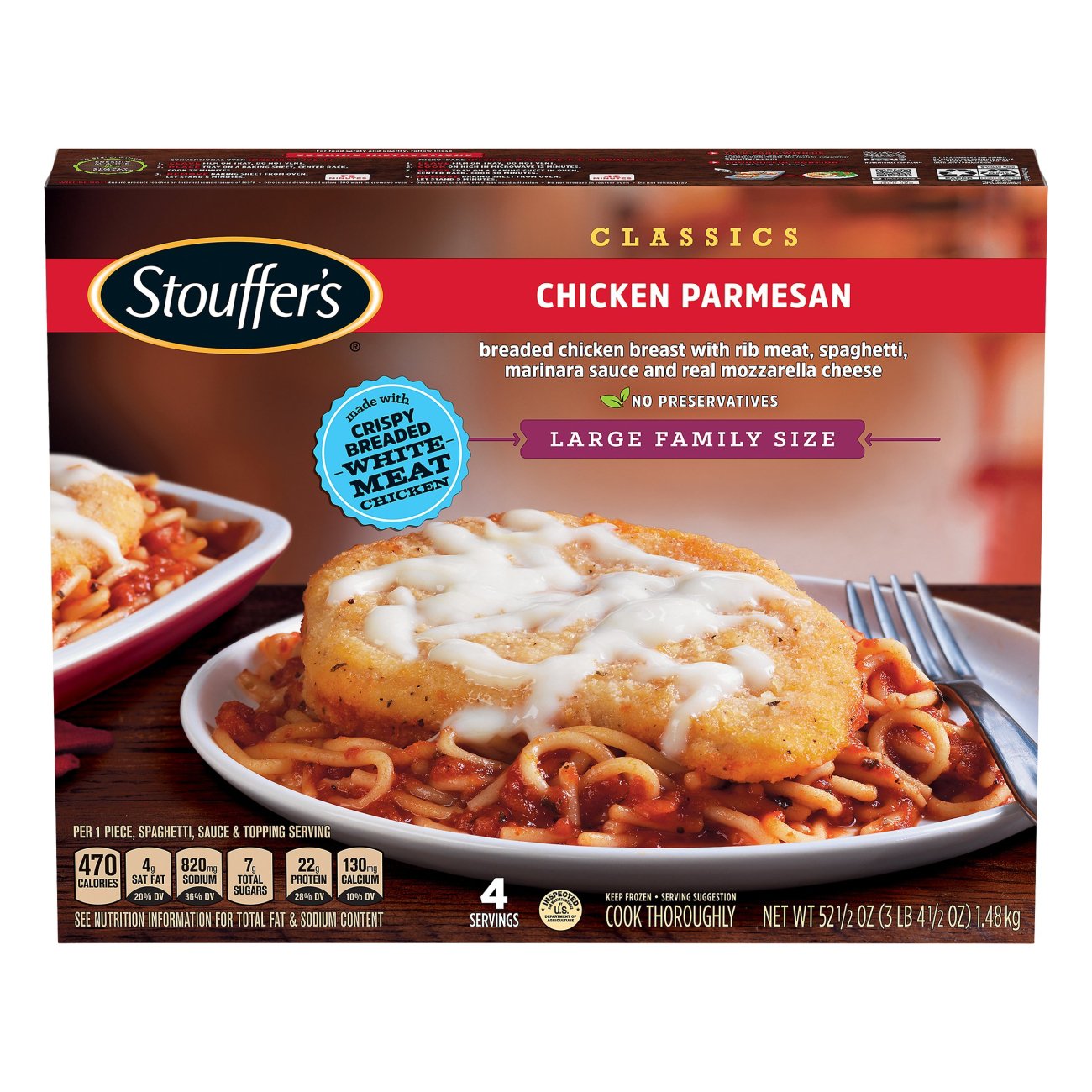 Stouffer's Chicken Parmigiana Large Family Size - Shop Entrees & Sides ...