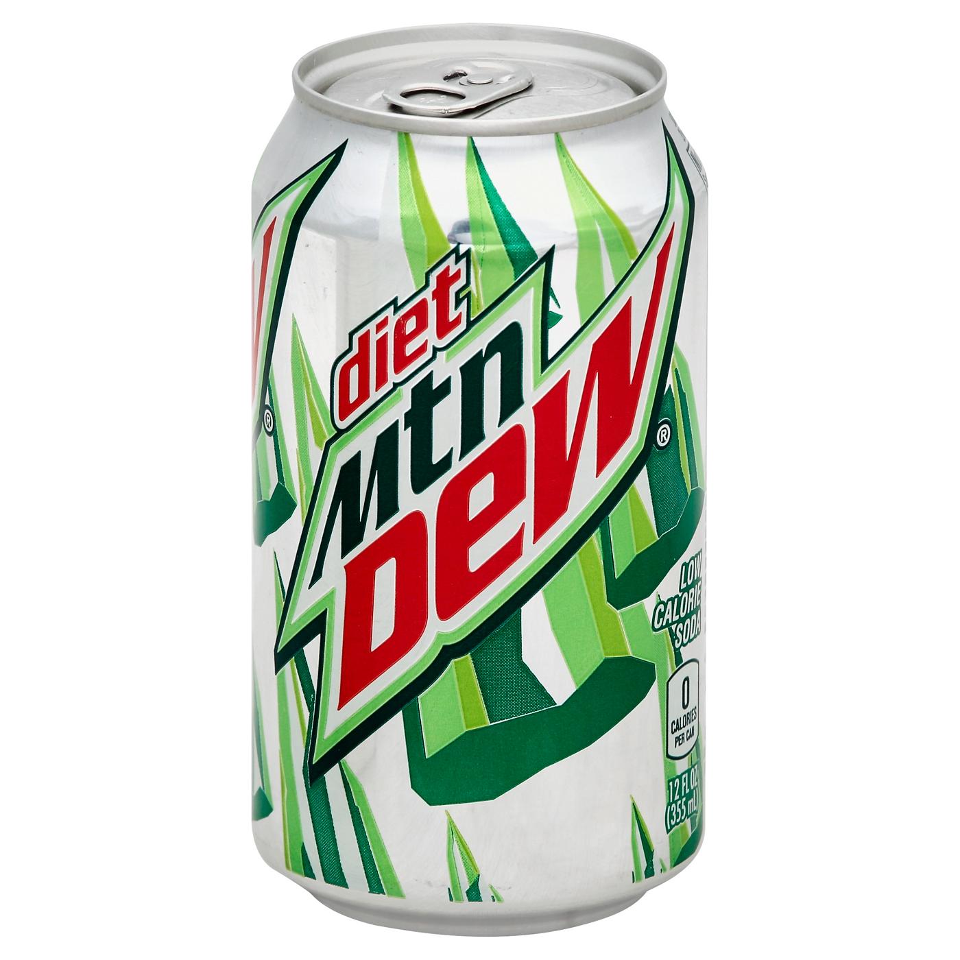 Mountain Dew Diet Soda 12 oz Cans - Shop Soda at H-E-B
