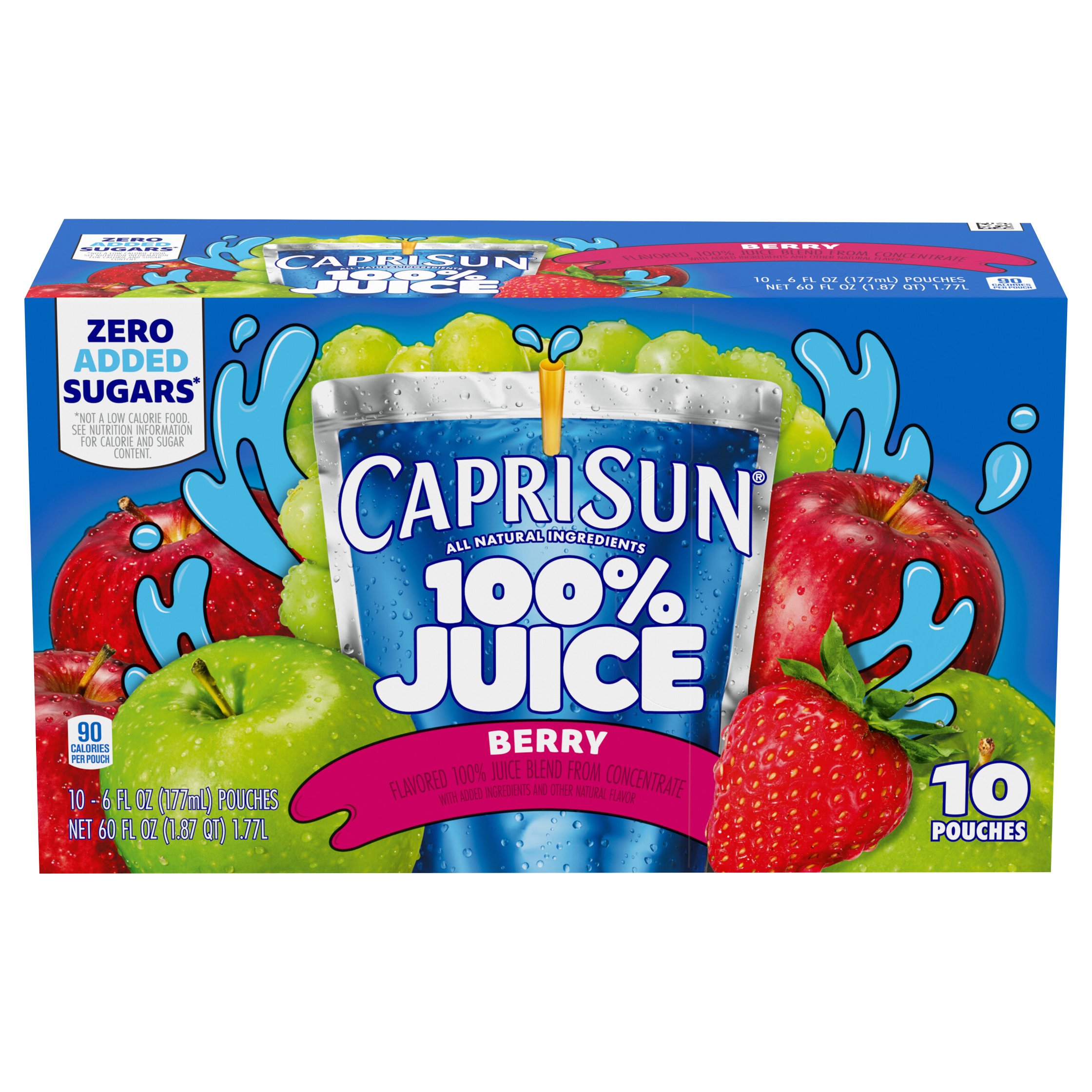 Capri Sun 100% Berry Juice Blend 10 pk Pouches - Shop Juice at H-E-B