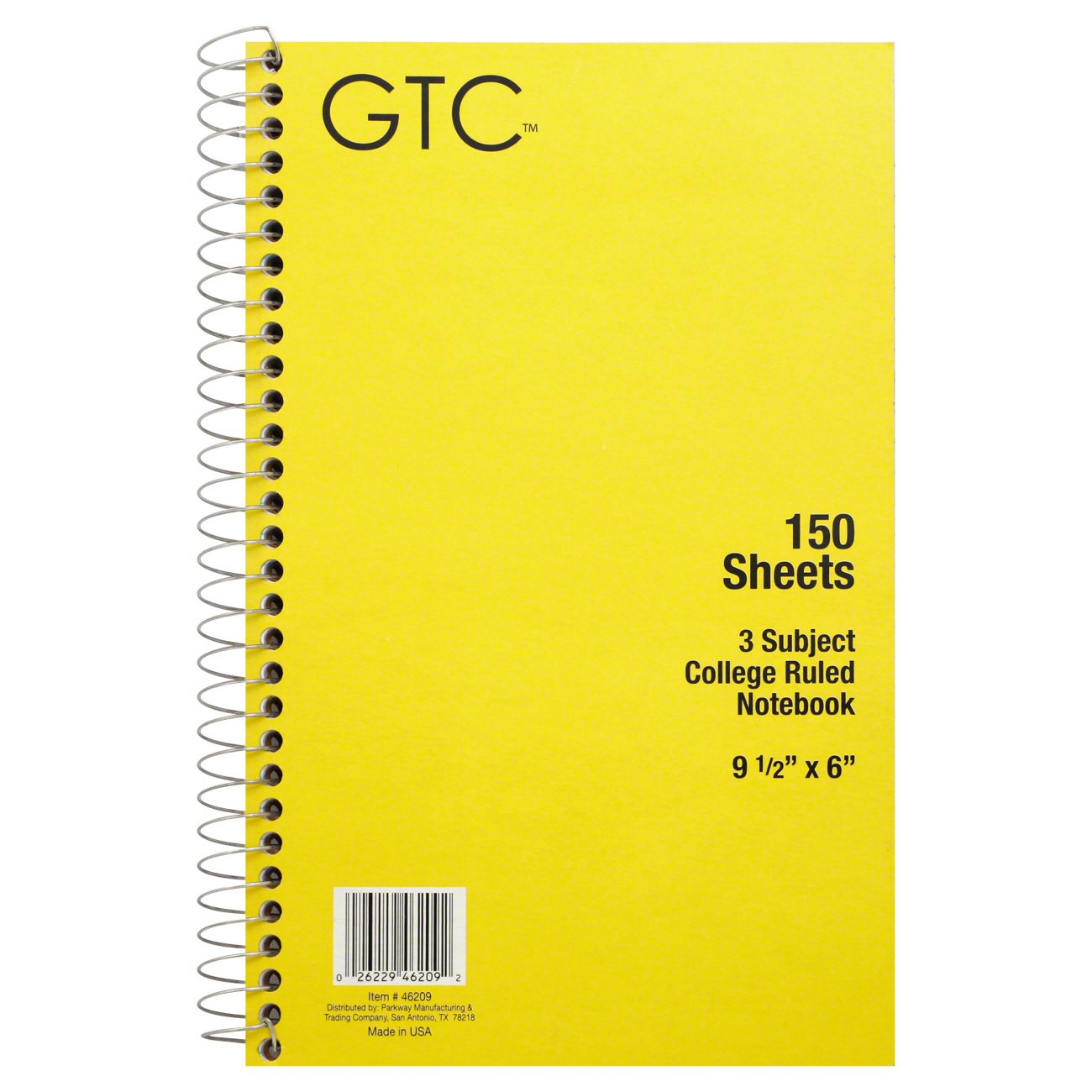 GTC 3 Subject College Ruled Spiral Notebook, Assorted Colors - Shop ...