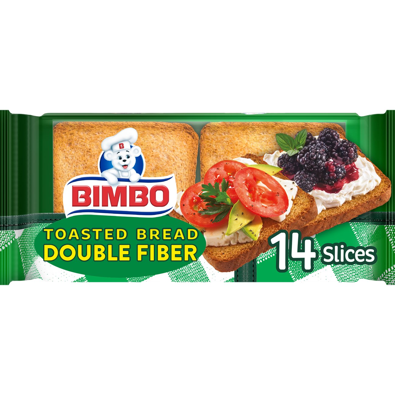 Bimbo Double Fiber Toasted Bread Slices - Shop Sliced bread at H-E-B