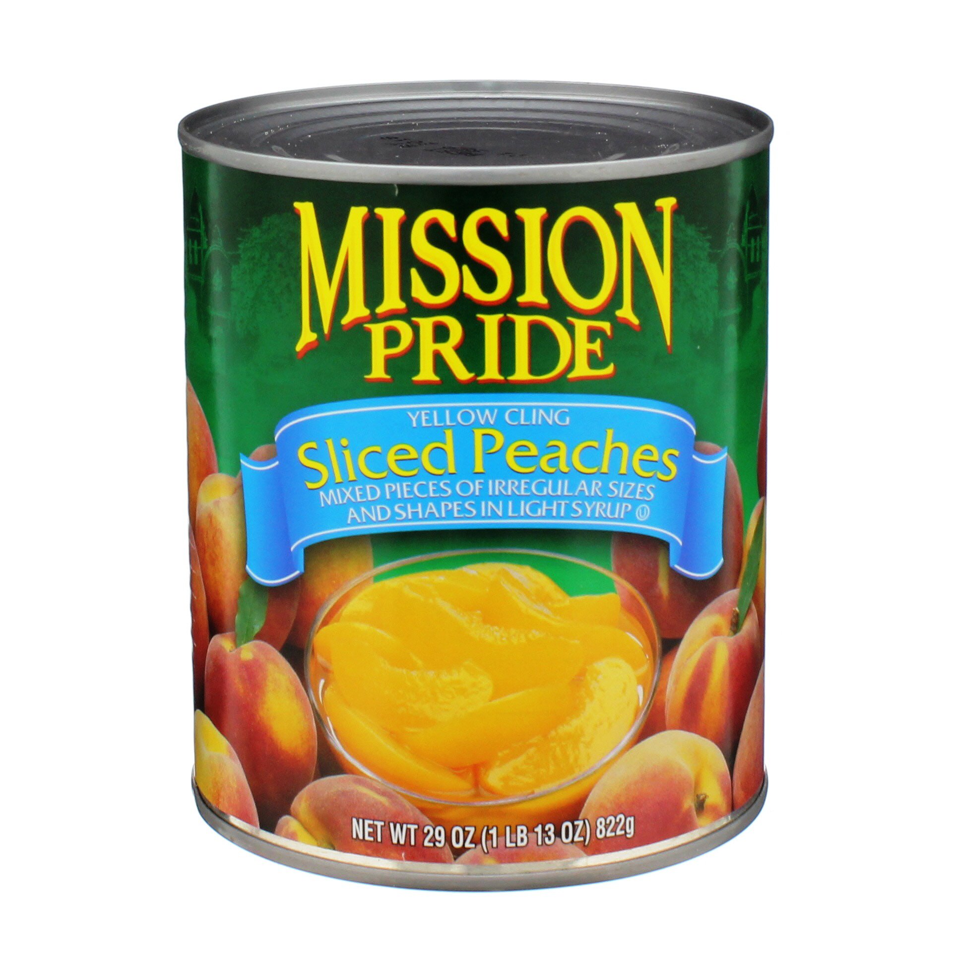 Mission Pride Yellow Cling Sliced Peaches in Light Syrup - Shop Peaches ...
