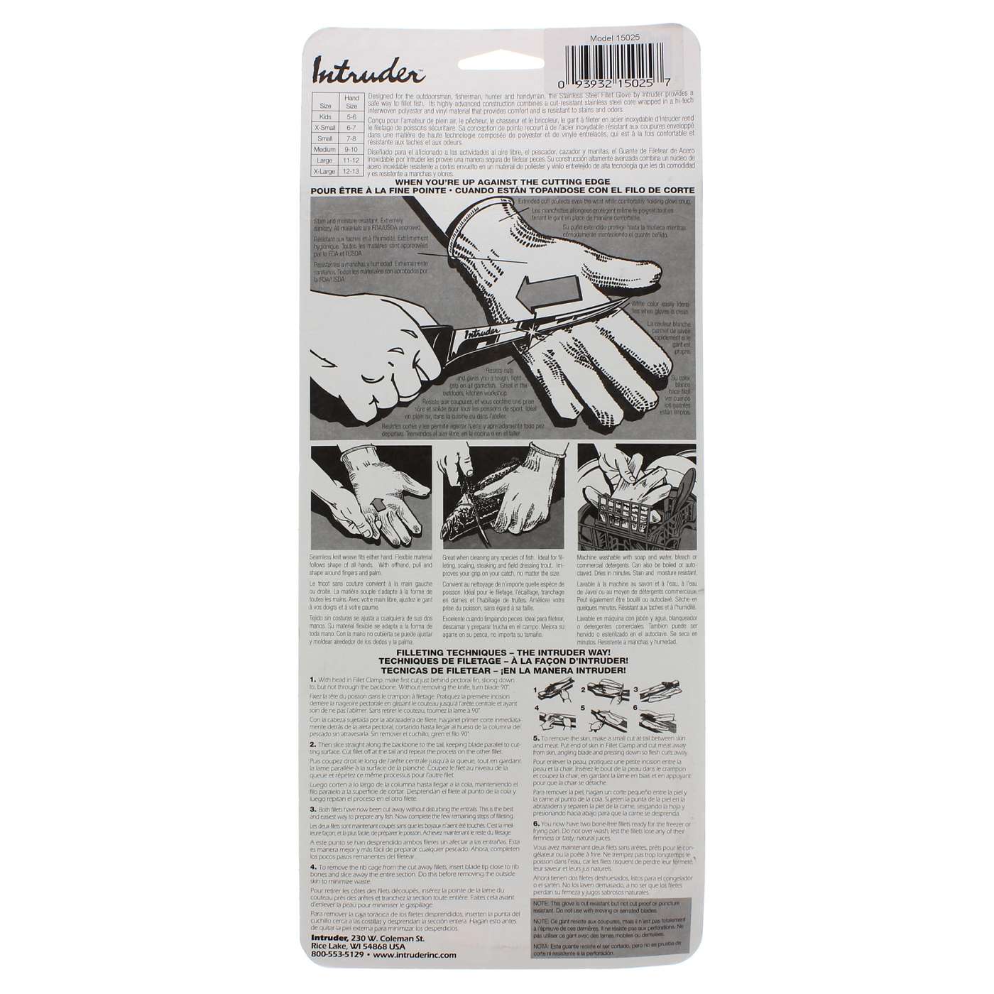 Intruder Stainless Steel Extra Large Fillet Glove - Shop Fishing at H-E-B