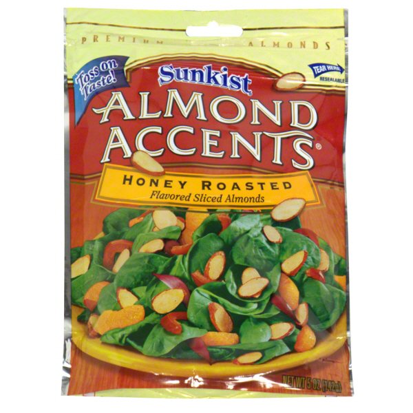 Sunkist Almond Accents Honey Roasted Sliced Almonds - Shop Salad ...