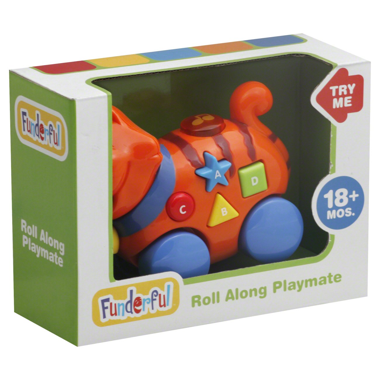 Funderful Roll Along Playmate Cat, 18+ Mos - Shop Baby toys at H-E-B