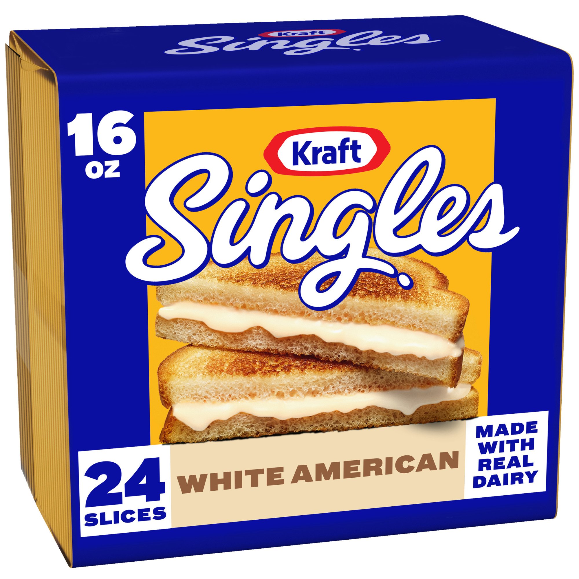 Kraft Singles White American Sliced Cheese 24 Ct Shop Cheese At H E B