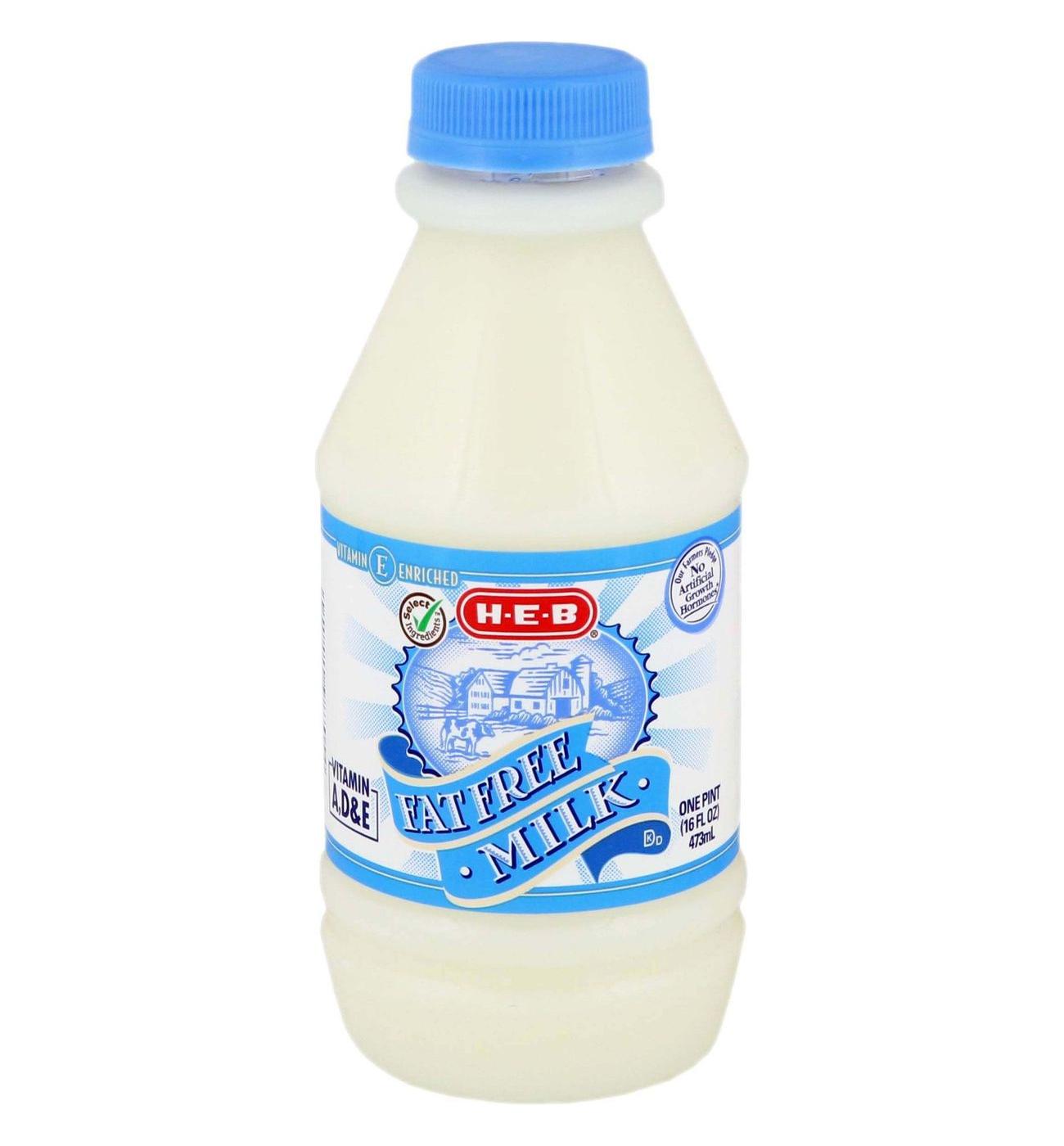 H-E-B Fat-Free Milk - Shop Milk at H-E-B