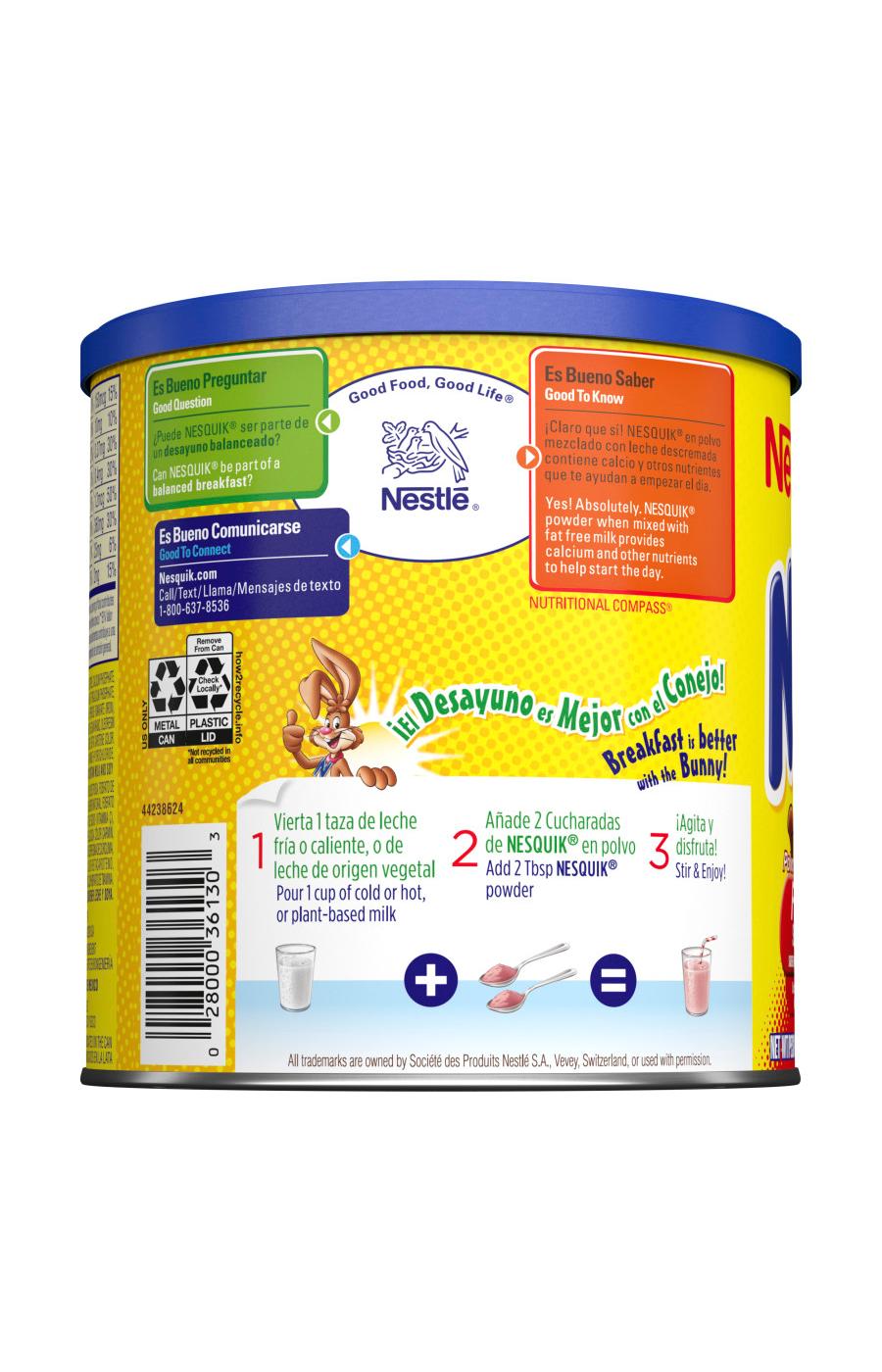 Nestle Nesquik Strawberry Powder Drink Mix - Shop Cocoa at H-E-B