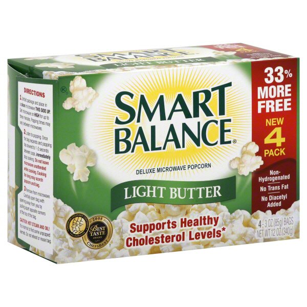 Smart Balance Light Butter Deluxe Microwave Popcorn - Shop Popcorn at H-E-B