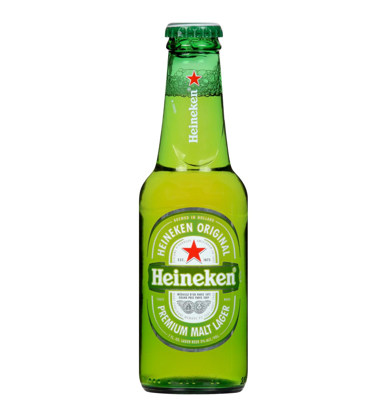 Heineken Lager Beer 6 pk Bottles - Shop Beer at H-E-B