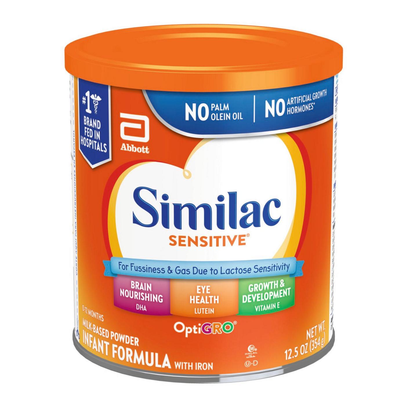 Similac Sensitive Milk-Based Powder Infant Formula with Iron - Shop ...