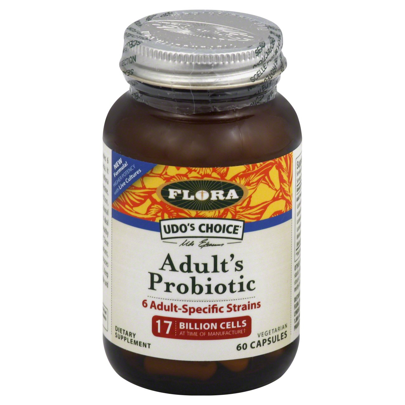 Flora UDO's Choice Adult's Probiotic Vegetarian Capsules - Shop Diet ...