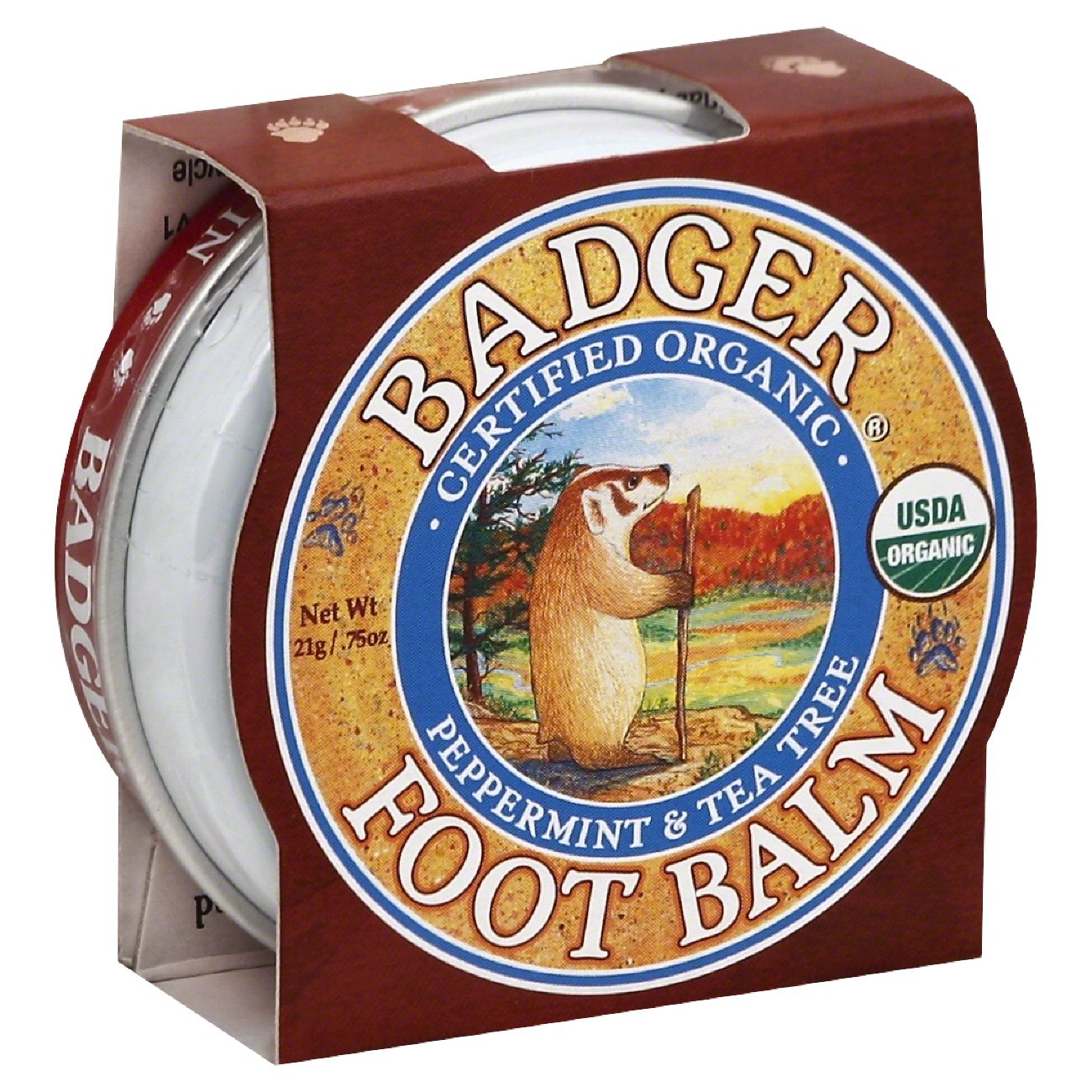 Badger Single Tin Foot Balm - Shop Body lotion at H-E-B