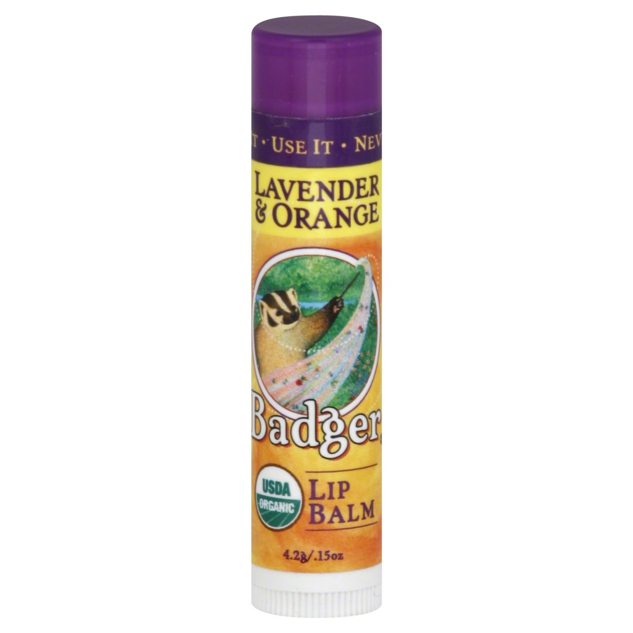 Badger Lavender & Orange Classic Lip Balm, .15 oz | Central Market ...