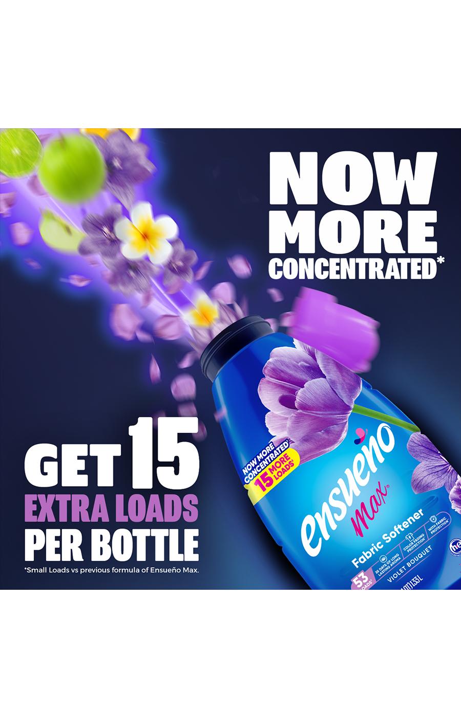 Ensueno Max Liquid Fabric Softener, 44 Loads - Violet Bouquet - Shop ...