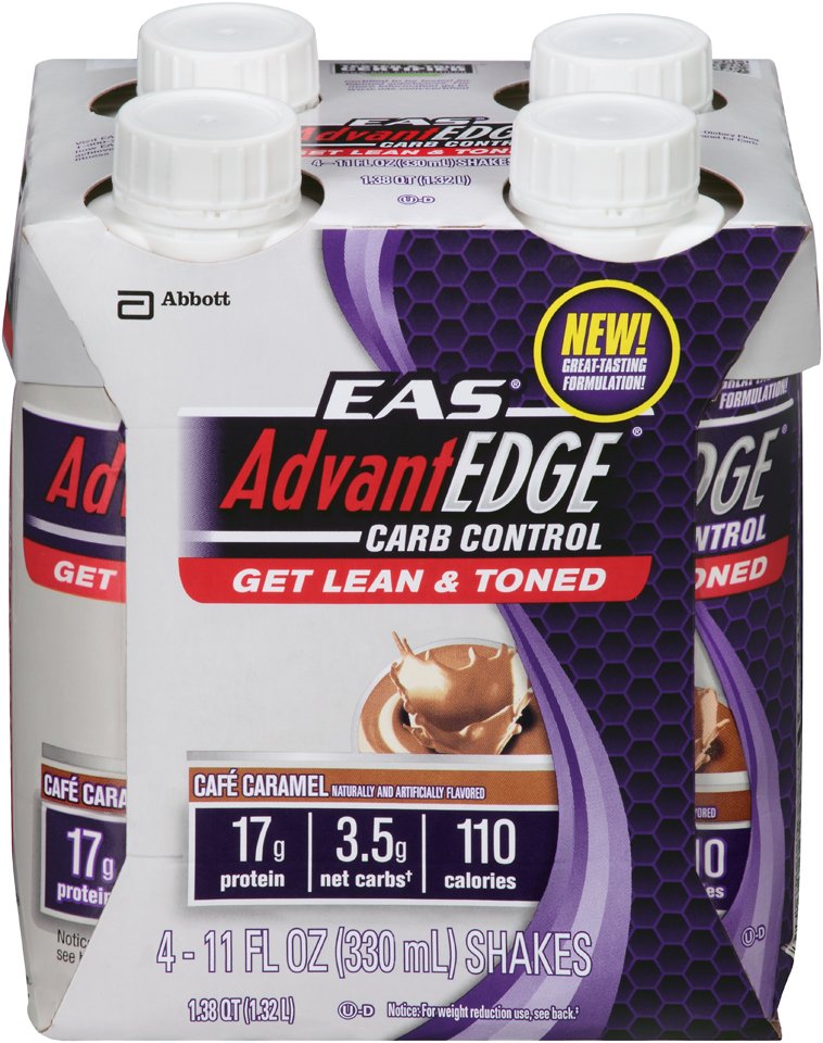 EAS AdvantEdge Cafe Caramel Coffee House Nutrition Shake - Shop Diet ...