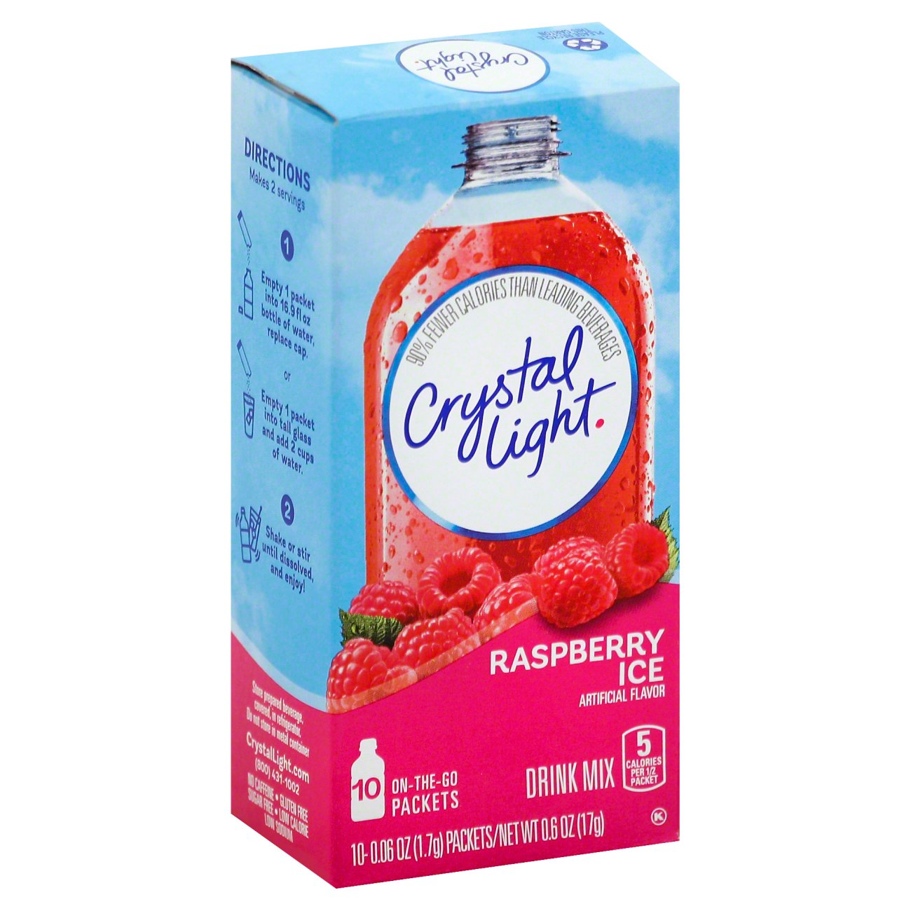 Crystal Light On The Go Raspberry Ice Drink Mix - Shop Mixes & flavor ...
