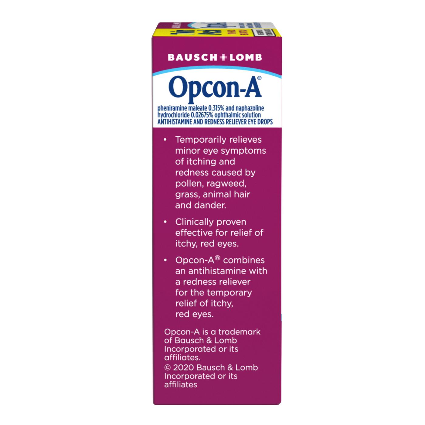 Bausch & Lomb Opcon-A Eye Allergy Relief Drops - Shop Eye drops ...