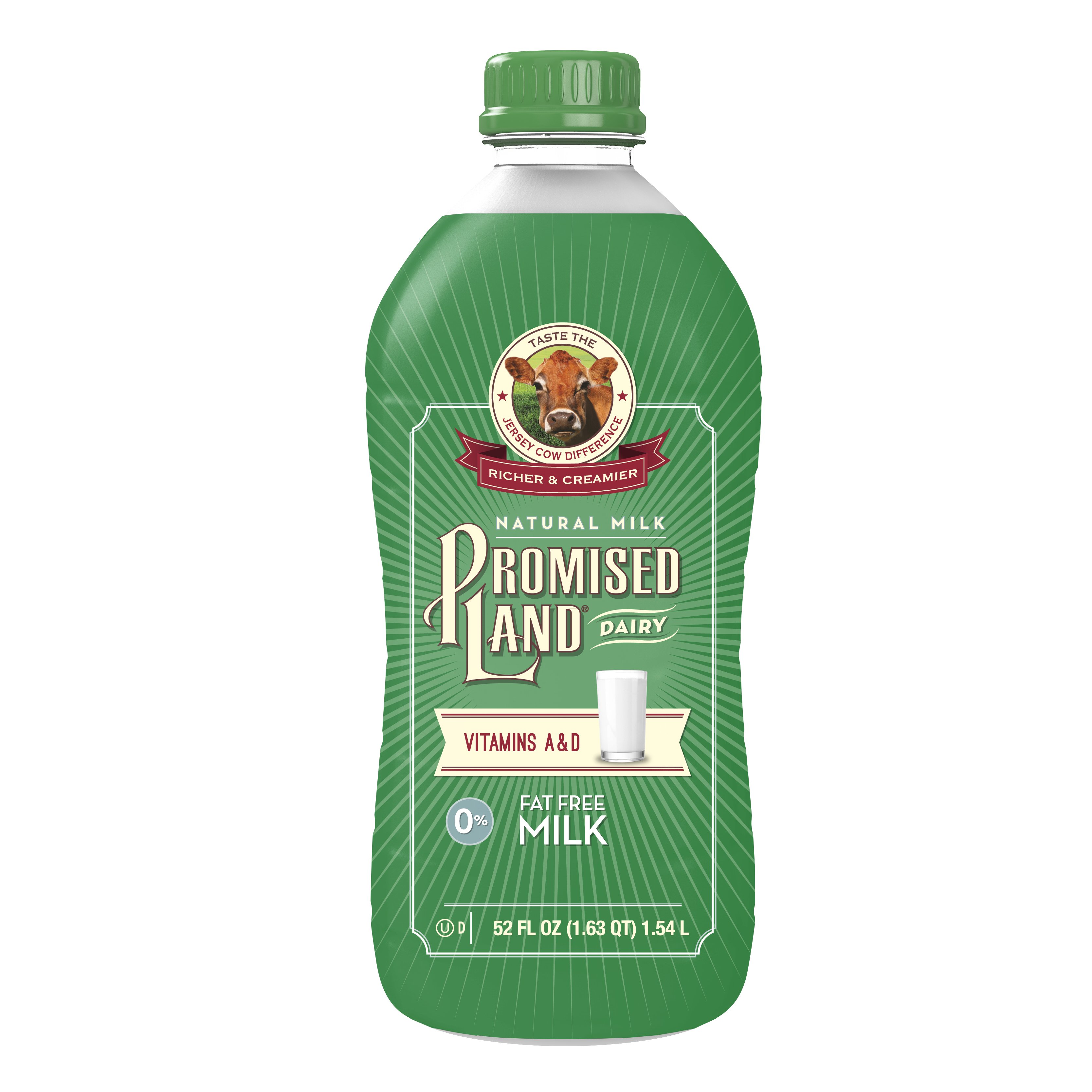 Promised Land Fat Free Milk, 1/2 gal | Central Market - Really Into Food