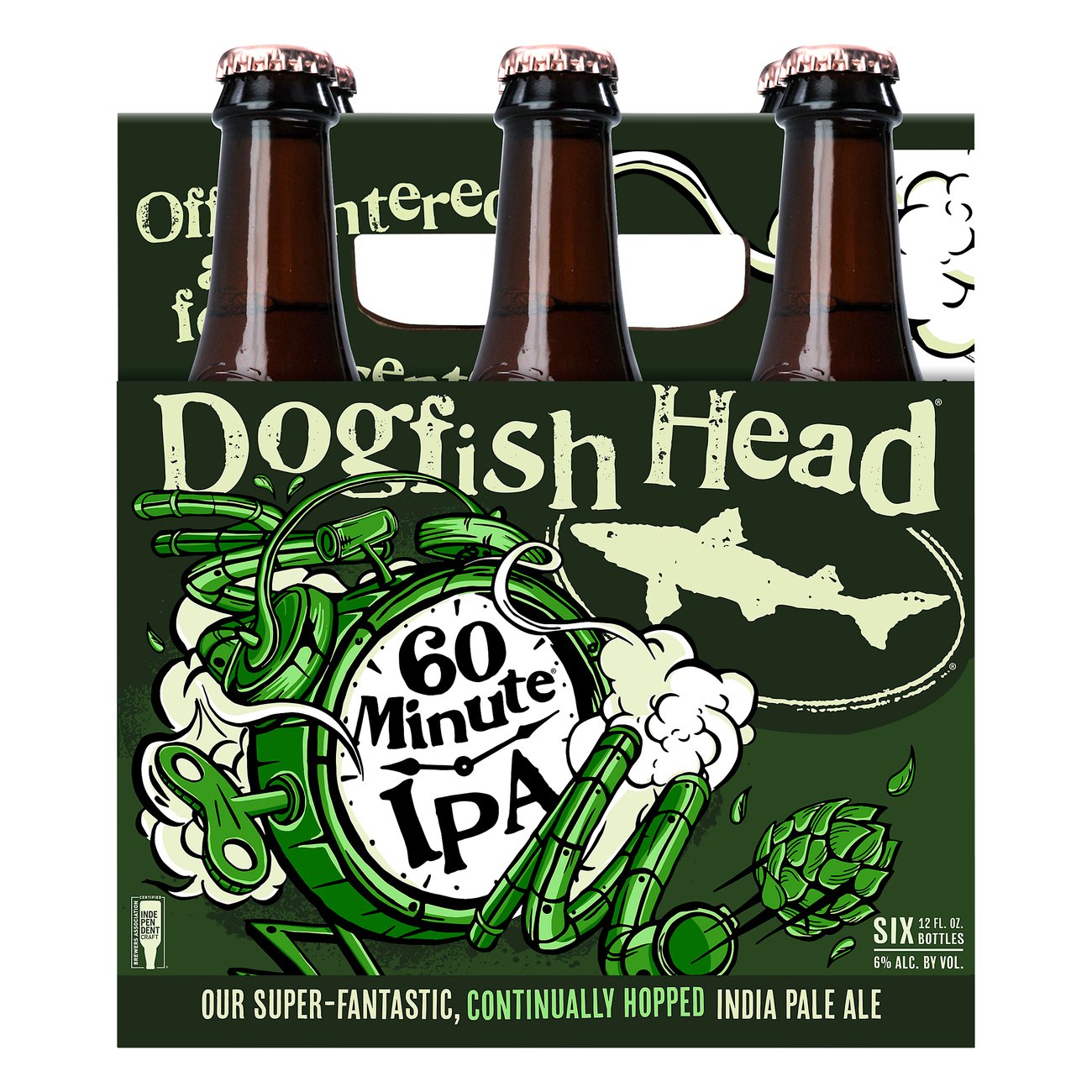 Dogfish Head 60 Minute IPA Craft Beer 6 pk Bottles, 12 oz | Central ...