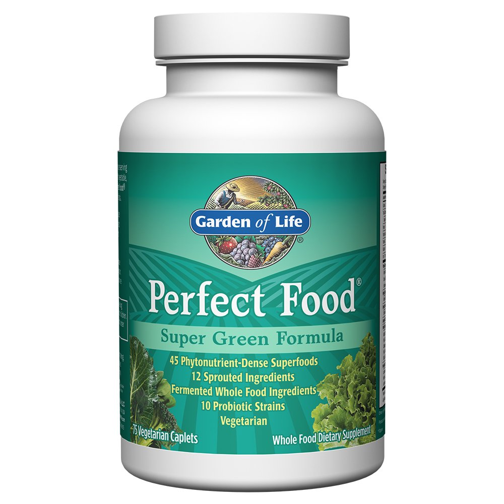 Garden of Life Perfect Food Super Green Formula Caplets - Shop Diet ...