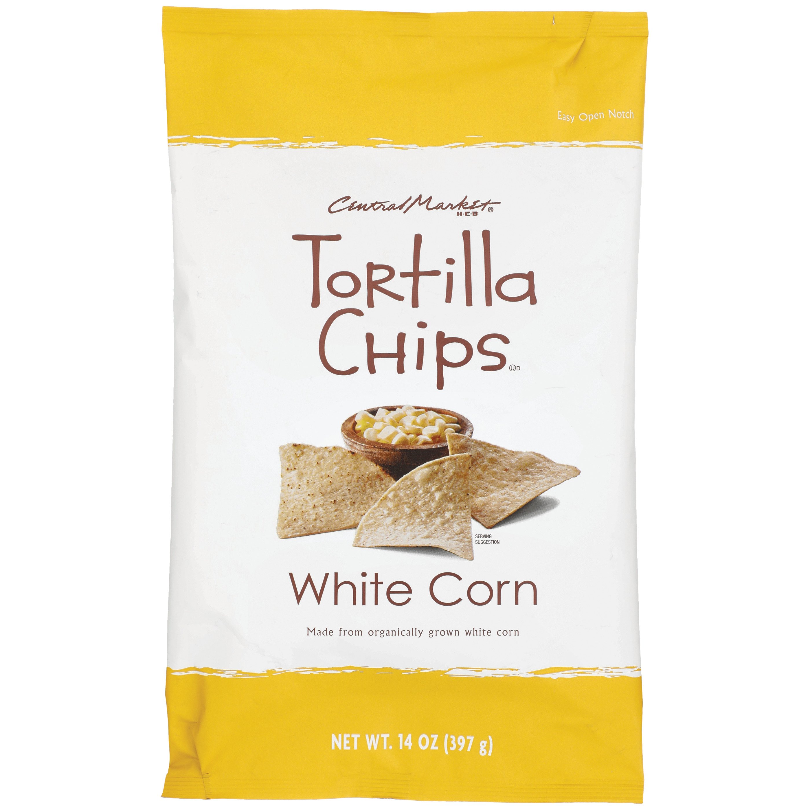 Central Market White Corn Tortilla Chips - Shop Chips at H-E-B