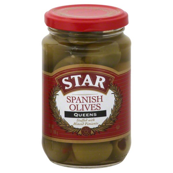 Star Queens Spanish Olives Stuffed With Minced Pimiento - Shop Olives ...
