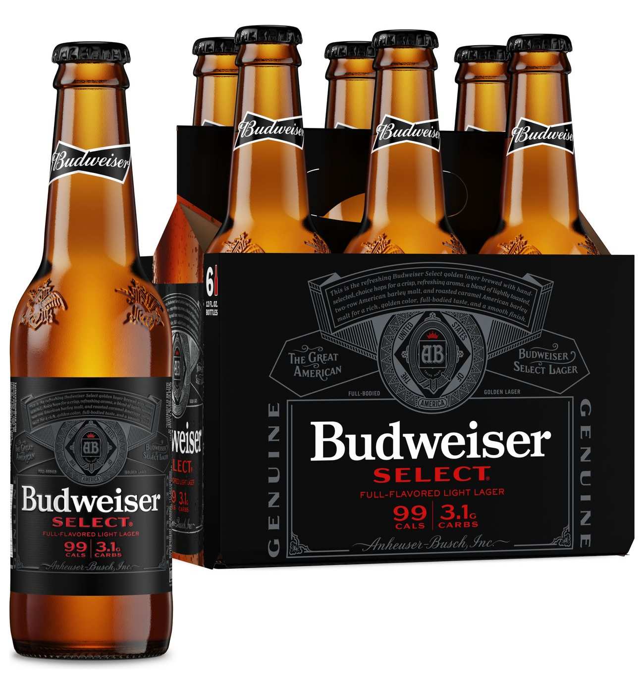 Budweiser Select Beer 6 pk Bottles - Shop Beer at H-E-B