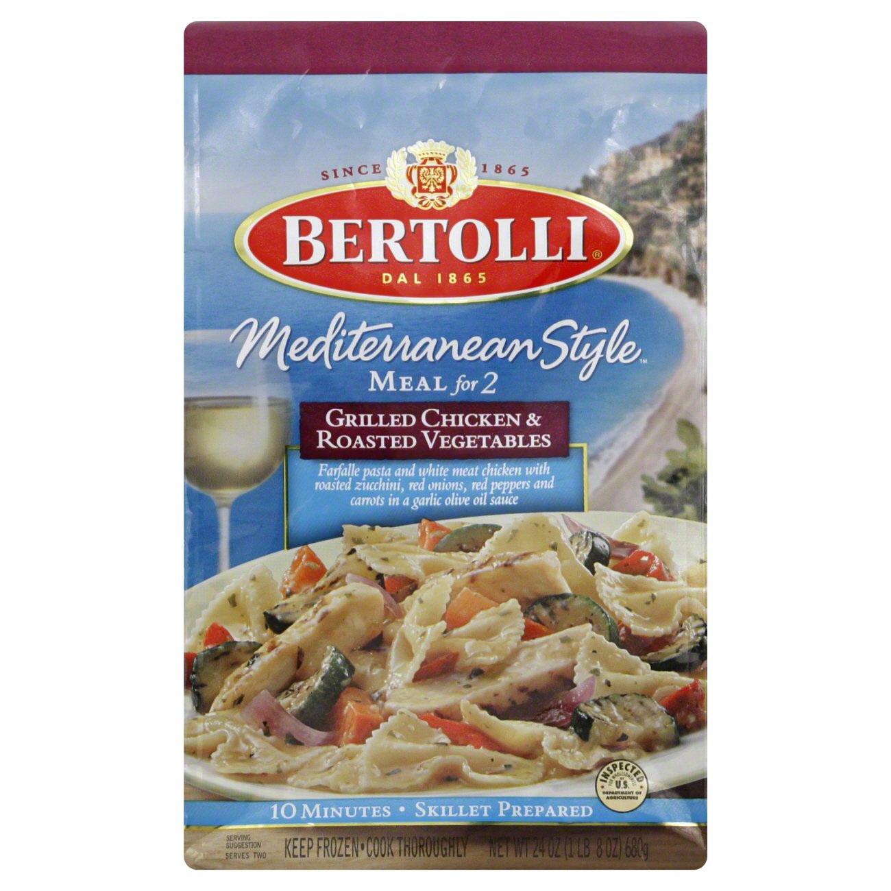 Bertolli Mediterranean Style Meal for 2 Grilled Chicken & Roasted ...