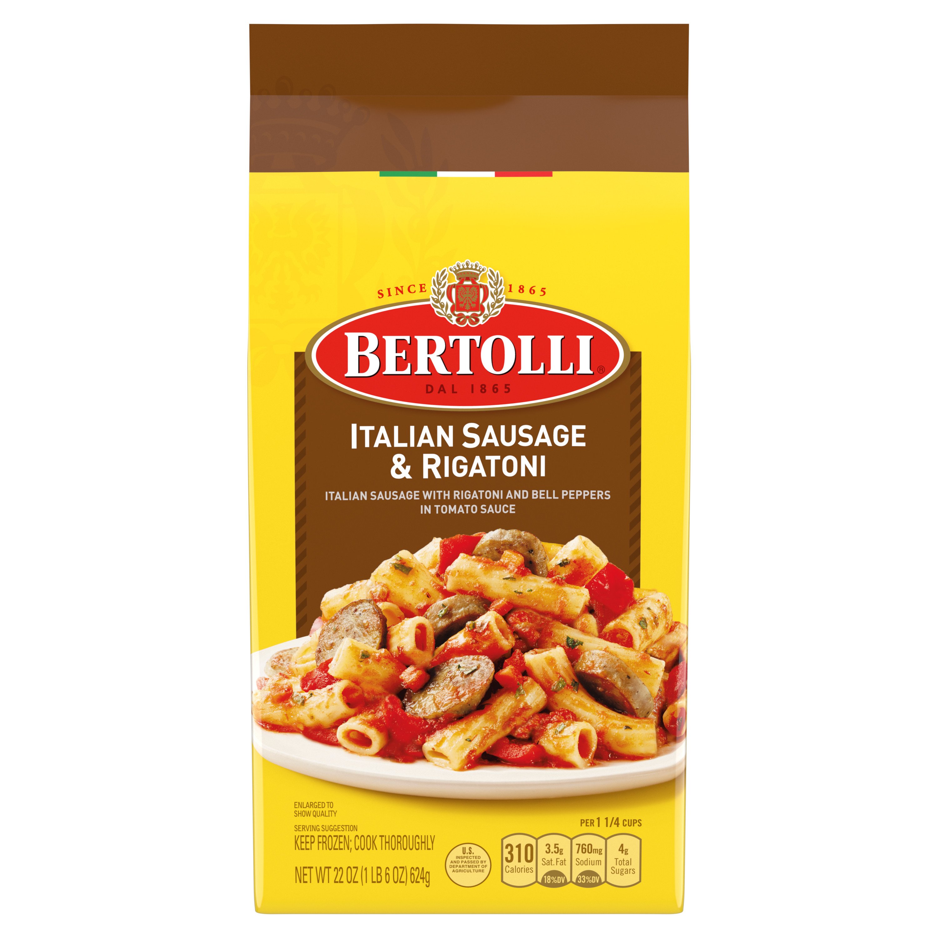 Bertolli Frozen Italian Sausage & Rigatoni - Shop Entrees & sides at H-E-B