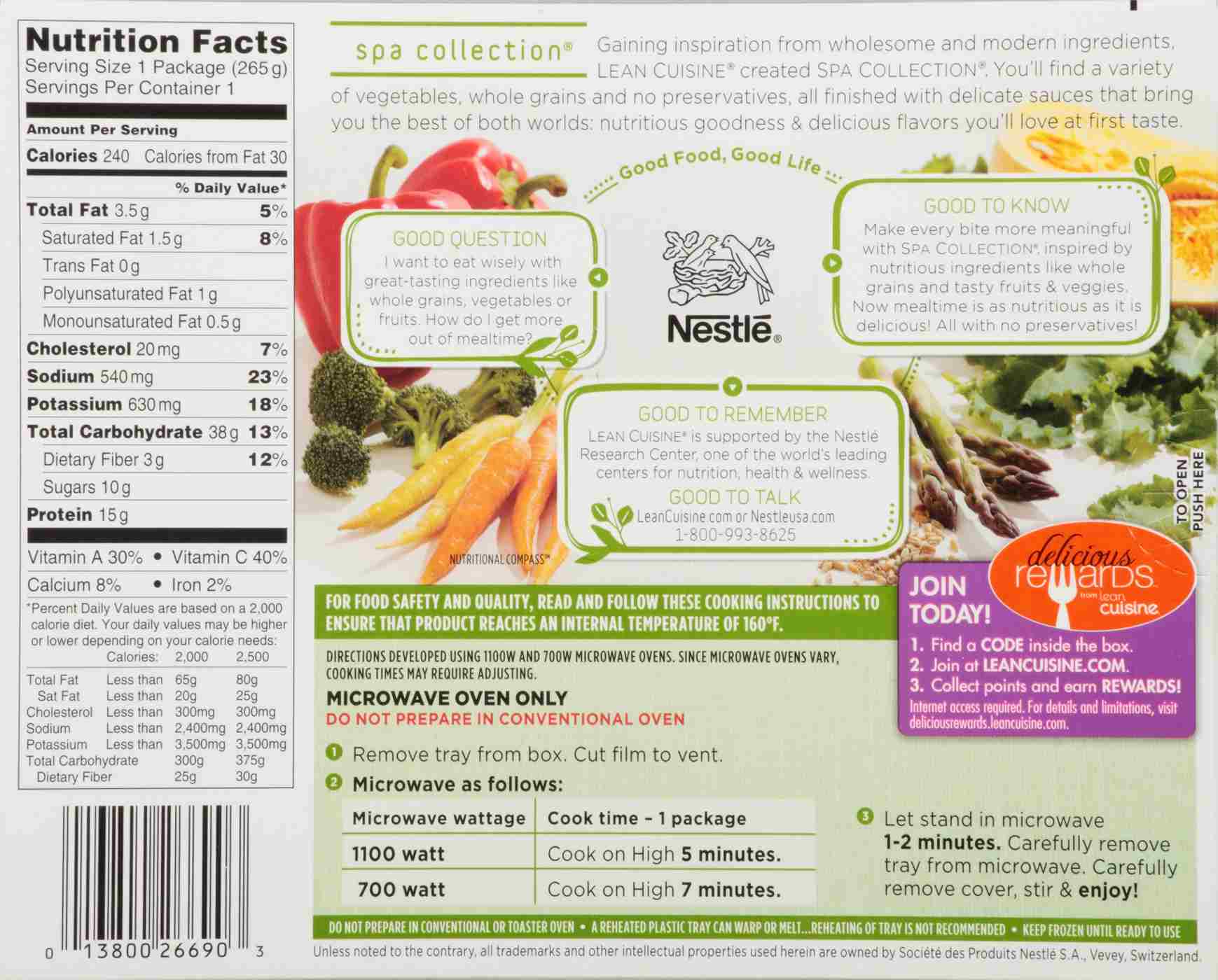 Lean Cuisine Spa Collection Lemongrass Chicken - Shop Entrees & sides ...