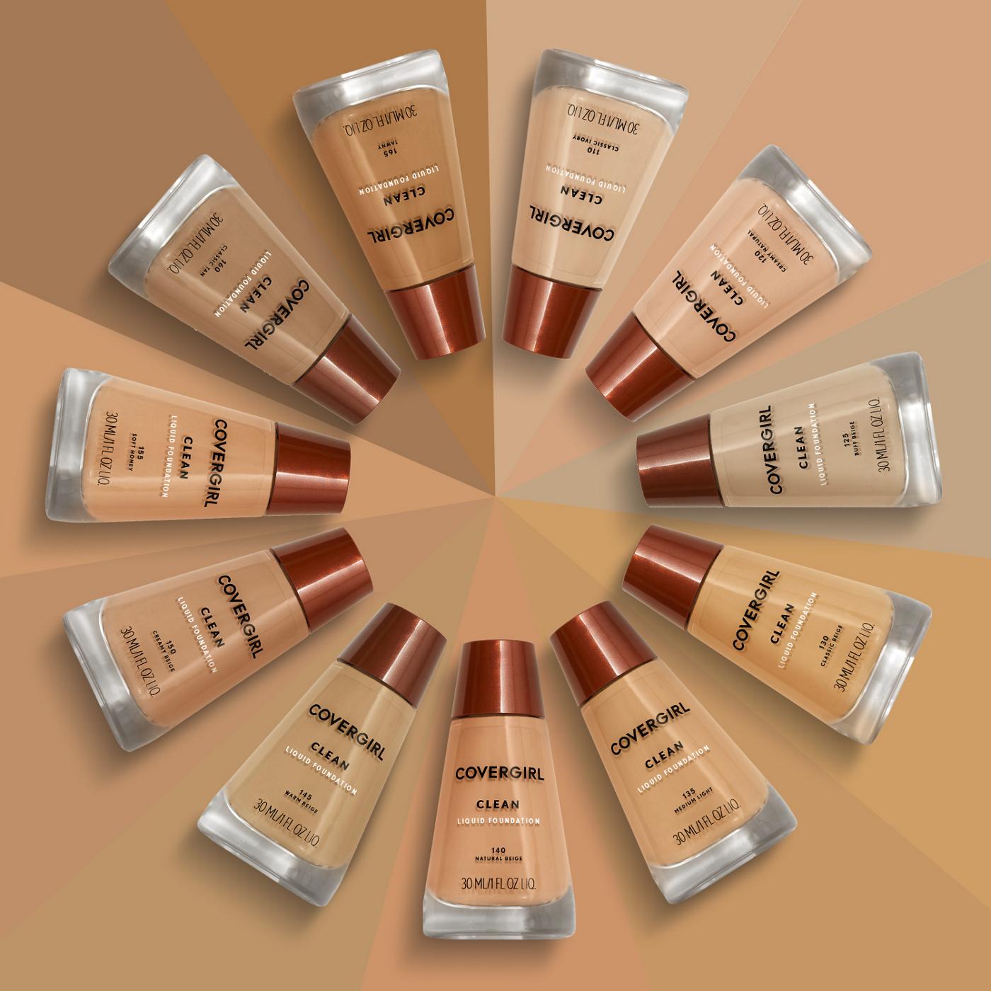 Covergirl Clean Liquid Foundation 160 Classic Tan - Shop Foundation at ...