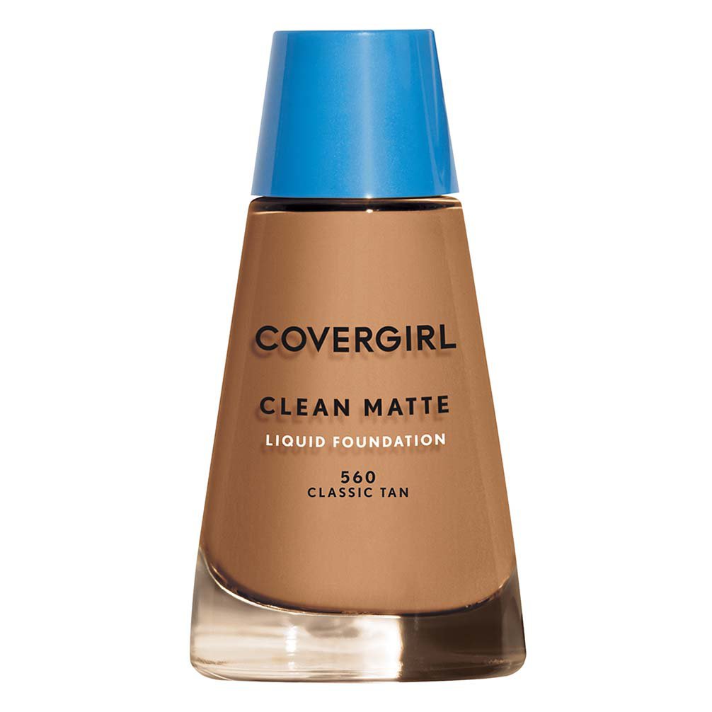 Covergirl Clean Matte Liquid Foundation 560 Classic Tan - Shop Makeup ...