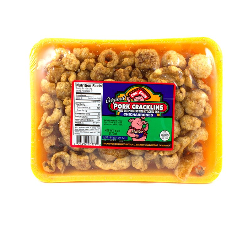 Con Gusto Original Pork Cracklins Tray - Shop Chips at H-E-B