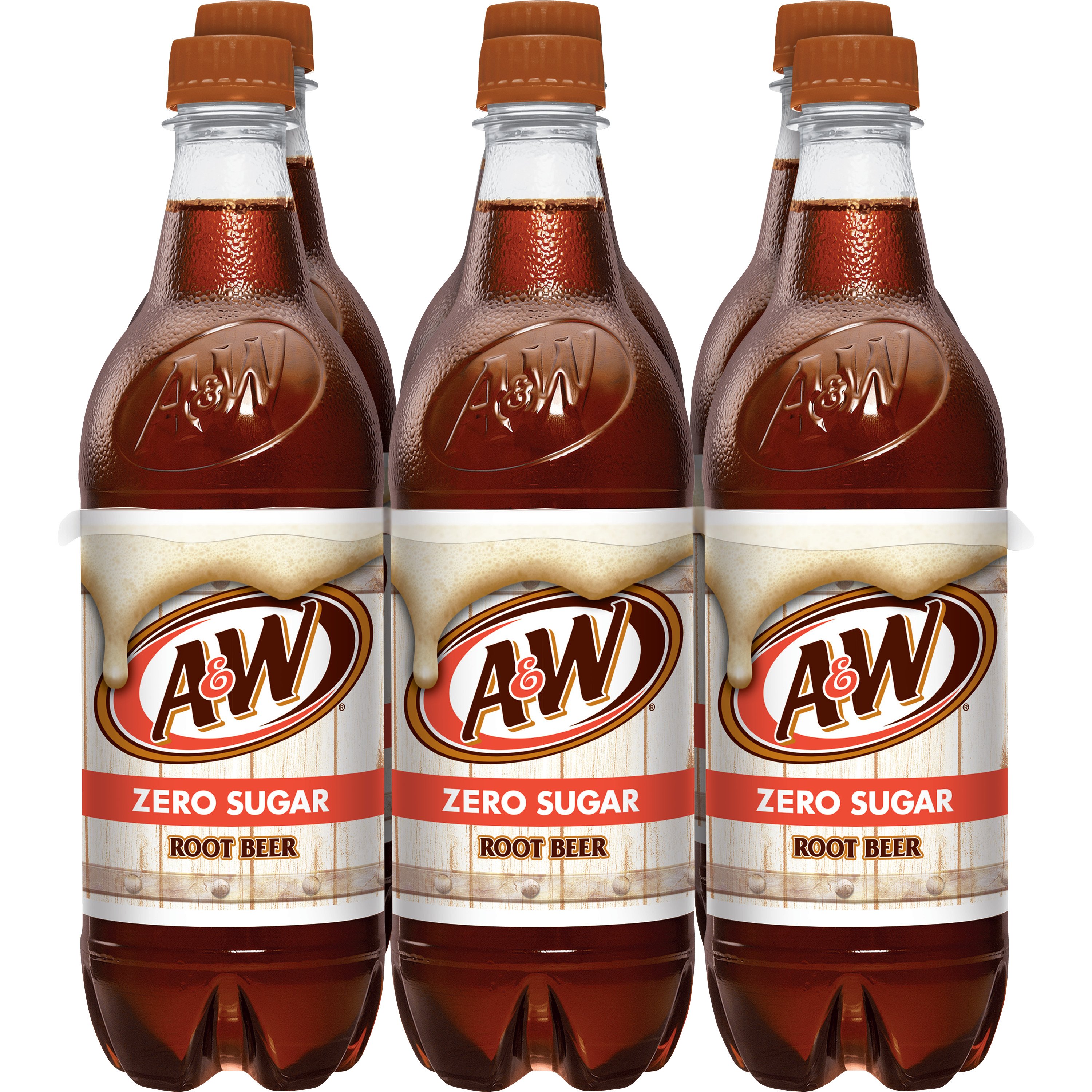 A W Zero Sugar Root Beer 16 9 Oz Bottles Shop Soda At H E B