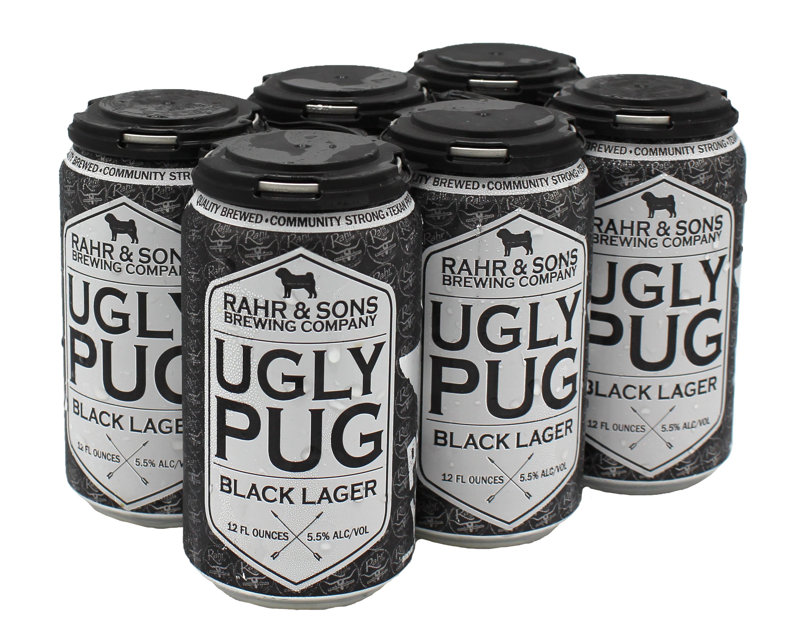 Rahr & Sons Ugly Pug Black Lager Beer 12 oz Cans - Shop Beer at H-E-B