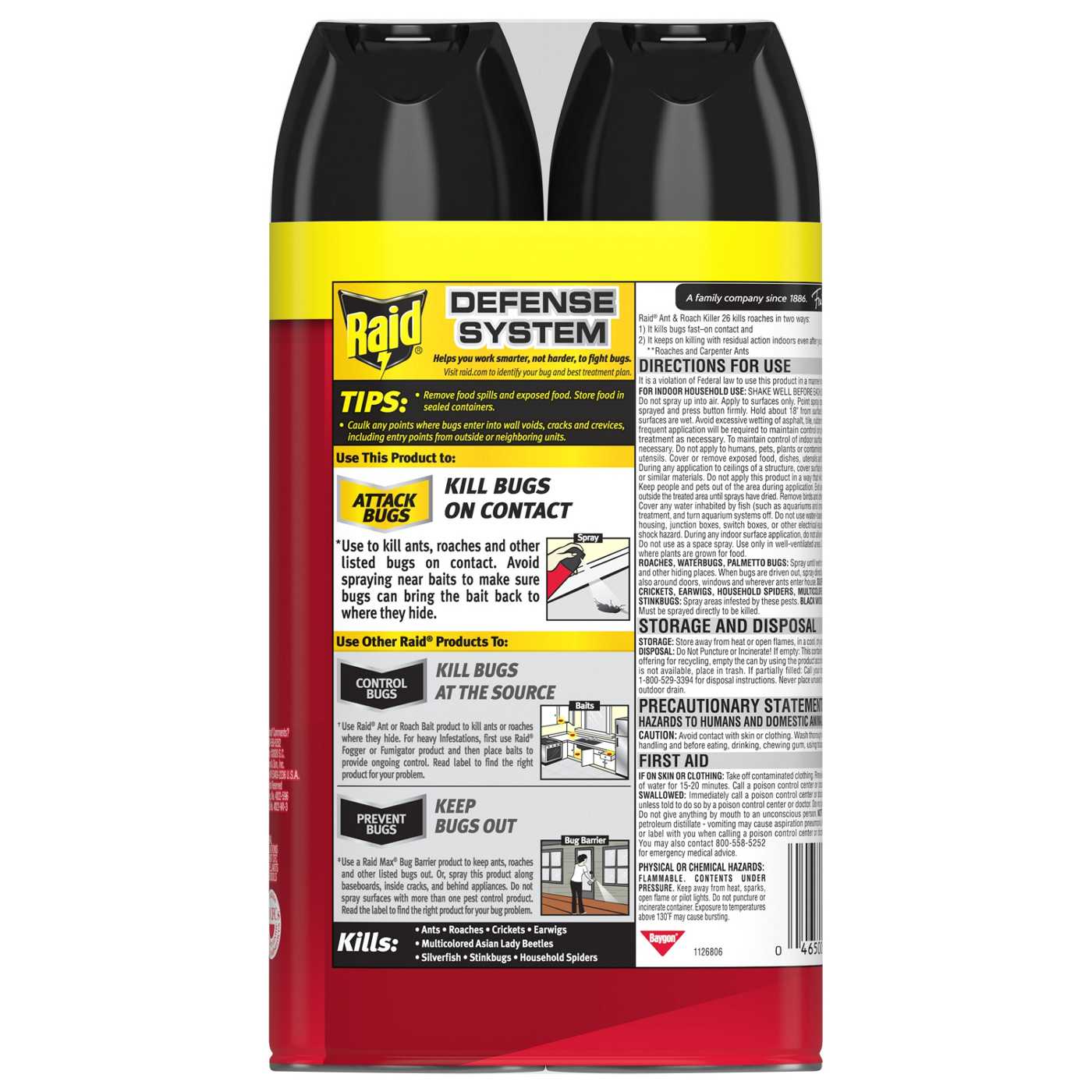 Raid Ant & Roach Killer 26 - Outdoor Fresh, 2 Pk - Shop Insect killers ...