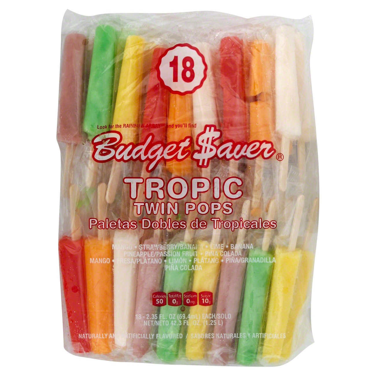 Budget Saver Tropic Pops - Shop Bars & pops at H-E-B