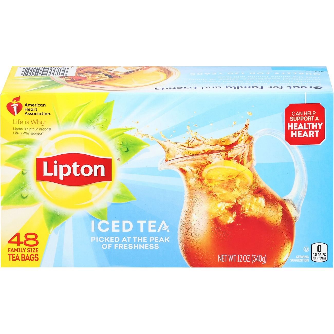 Lipton Black Iced Tea Bags Family-Sized - Shop Tea at H-E-B