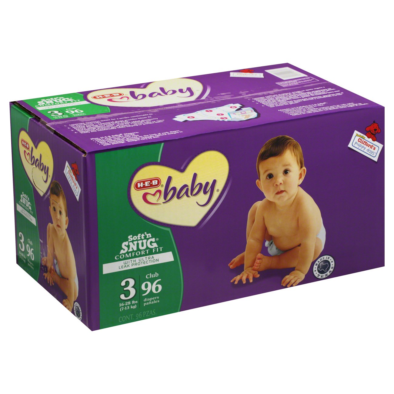 H-E-B Baby Clifford's Puppy Days Club Pack Diapers - Size 3 - Shop ...