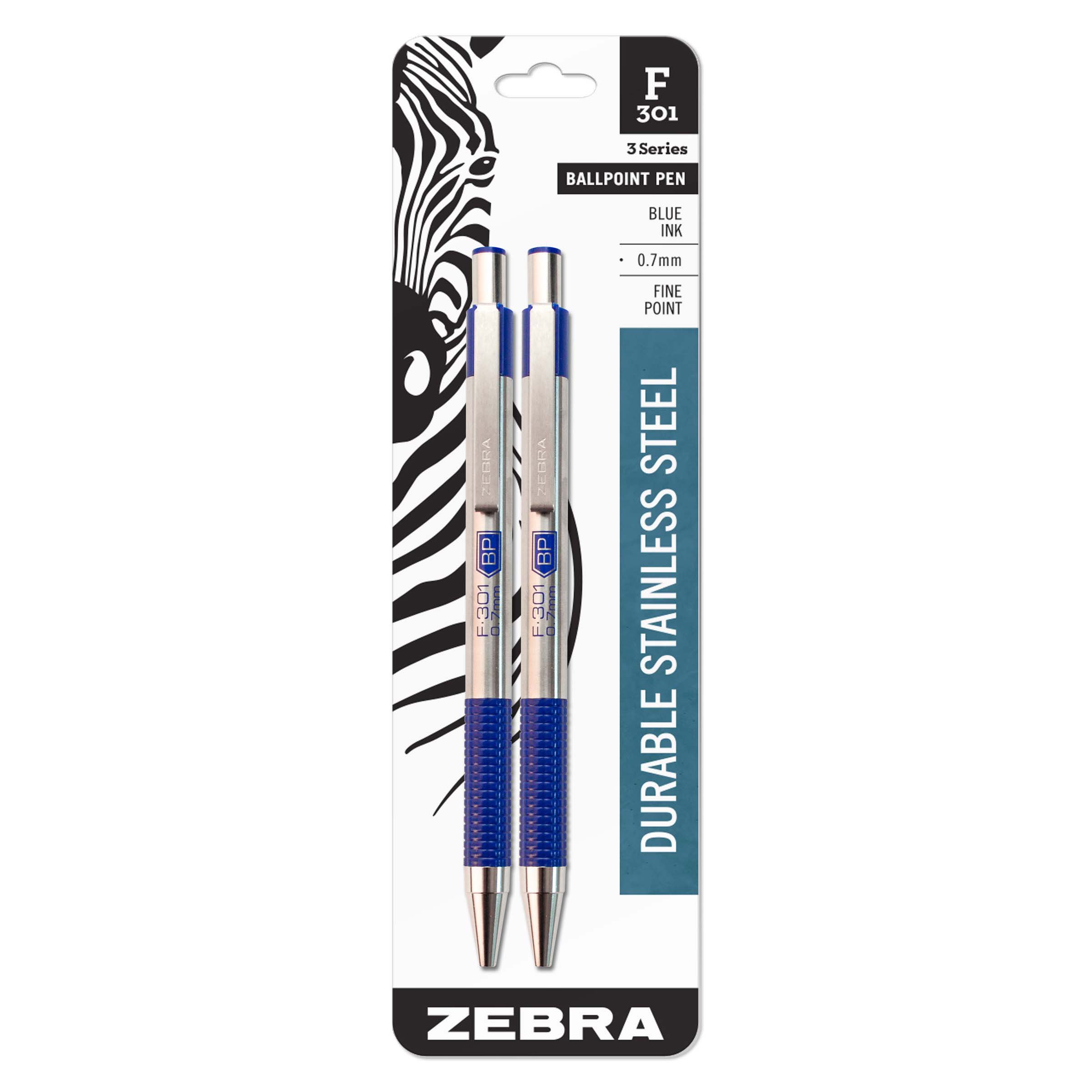 Zebra Pen F-301 Retractable Ballpoint 0.7mm Blue - Shop Pens at H-E-B