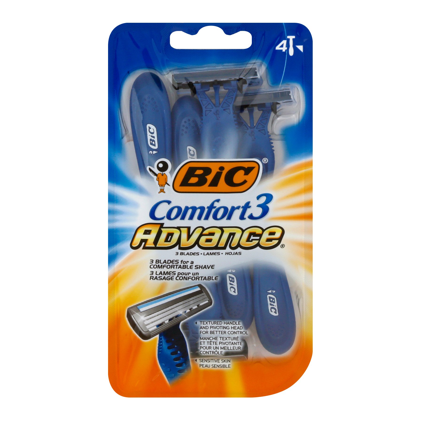 BIC Comfort 3 Advance Disposable Razor - Shop Razors & blades at H-E-B