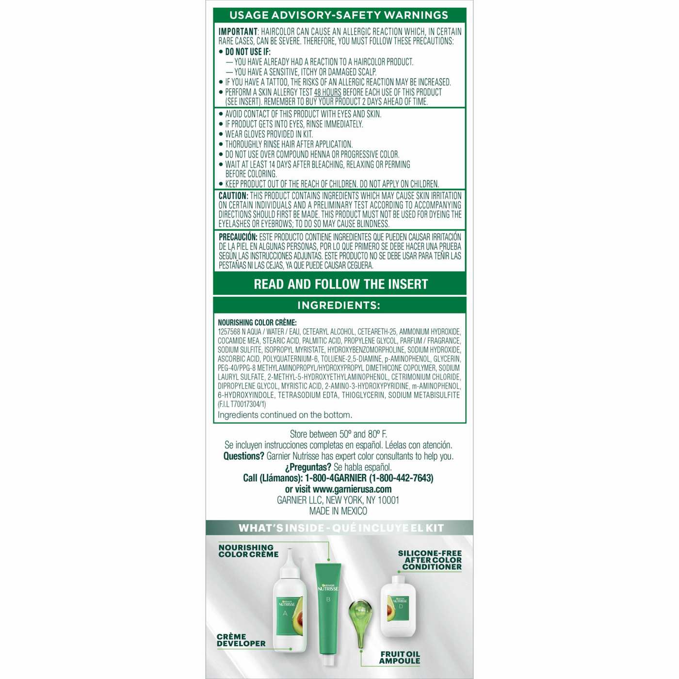 Garnier Nutrisse Nourishing Hair Color Creme - 535 Med Gold Mahogany ...