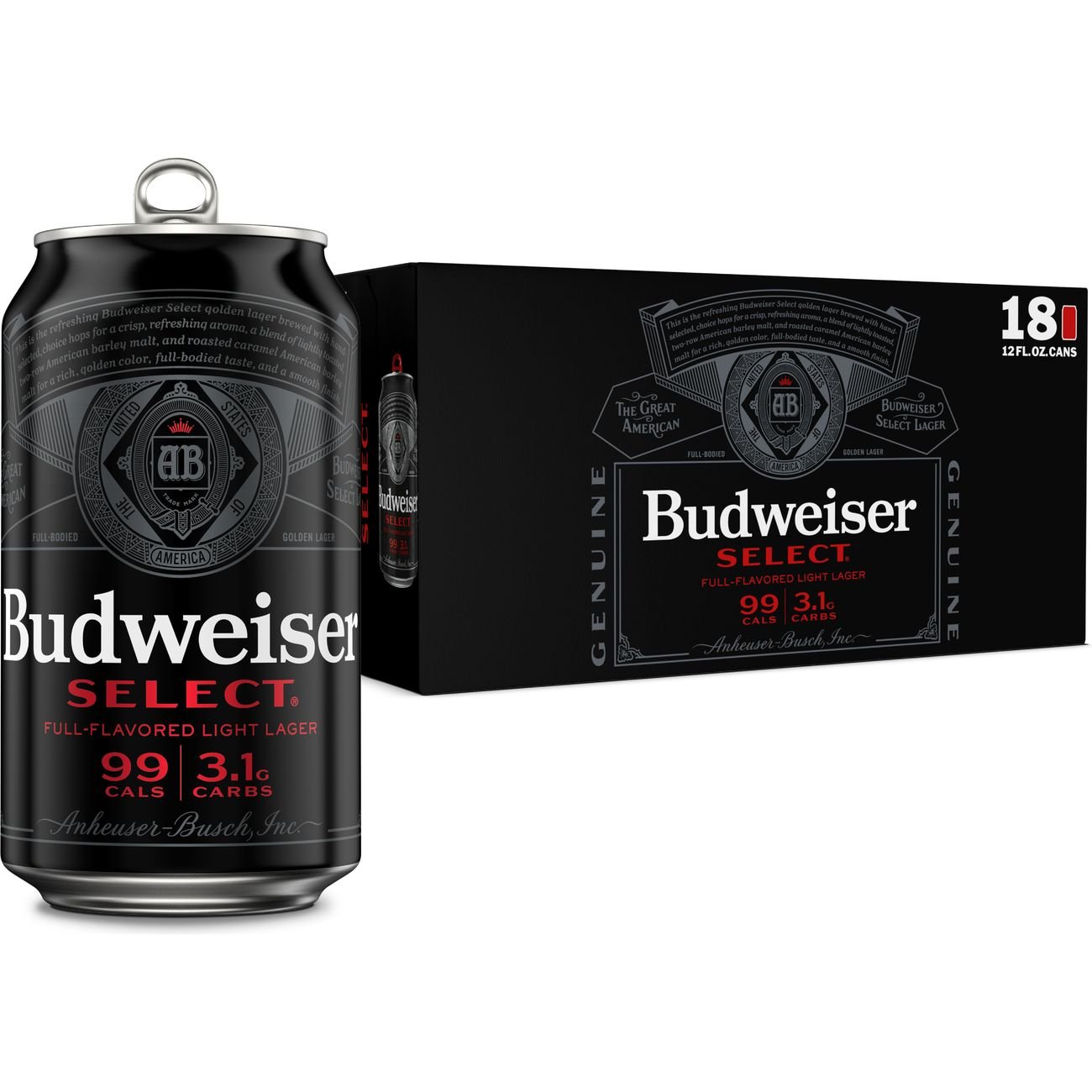 Budweiser Select Light Lager Beer 18 pk Cans - Shop Beer at H-E-B