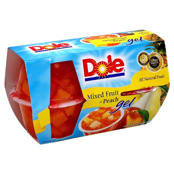 Dole Mixed Fruit In Peach Gel 4 CT - Shop Mixed fruit at H-E-B