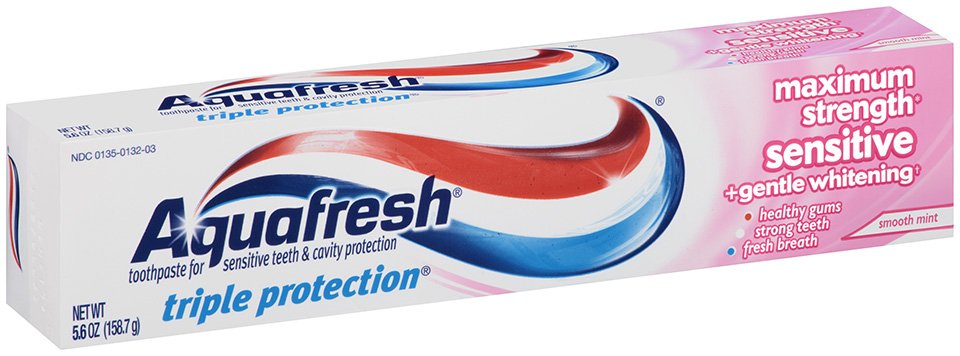 Aquafresh Original Sensitive Maximum Strength Fluoride Toothpaste ...