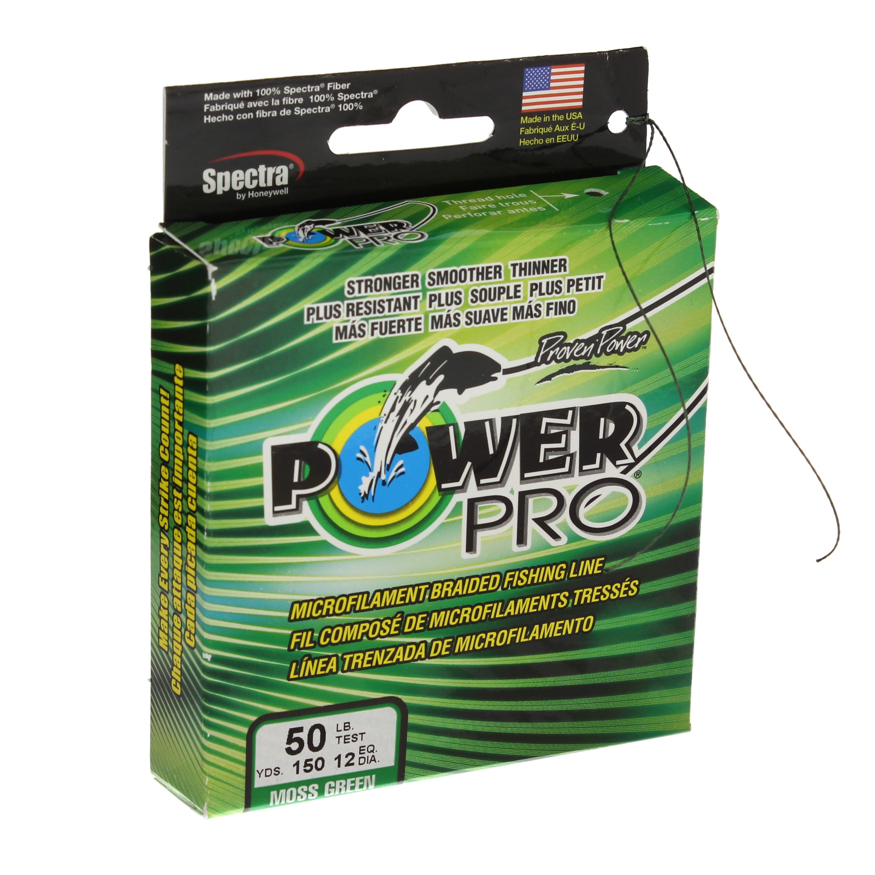 PowerPro Moss Green 50 LBS Microfilment Braided Line - Shop Fishing at ...