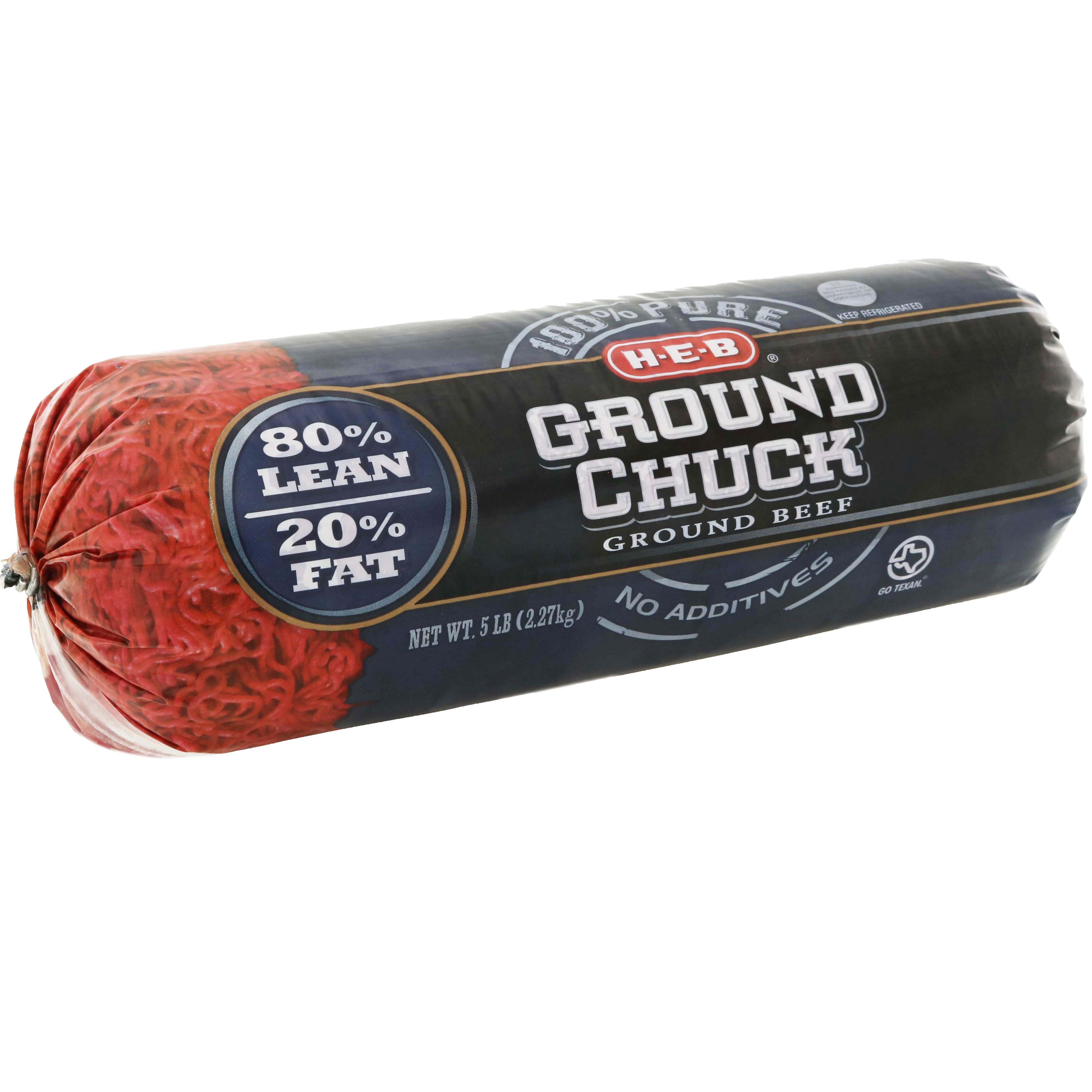 H-E-B 100% Pure Ground Beef Chuck, 80% Lean - Shop Beef at H-E-B