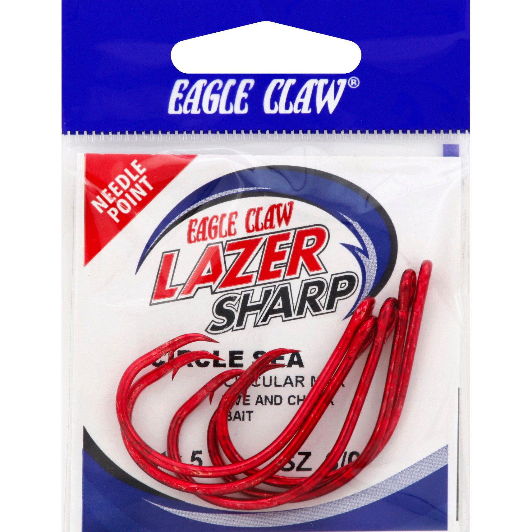 Eagle Claw Lazer Red Circle Hook, 6/0 - Shop Fishing at H-E-B