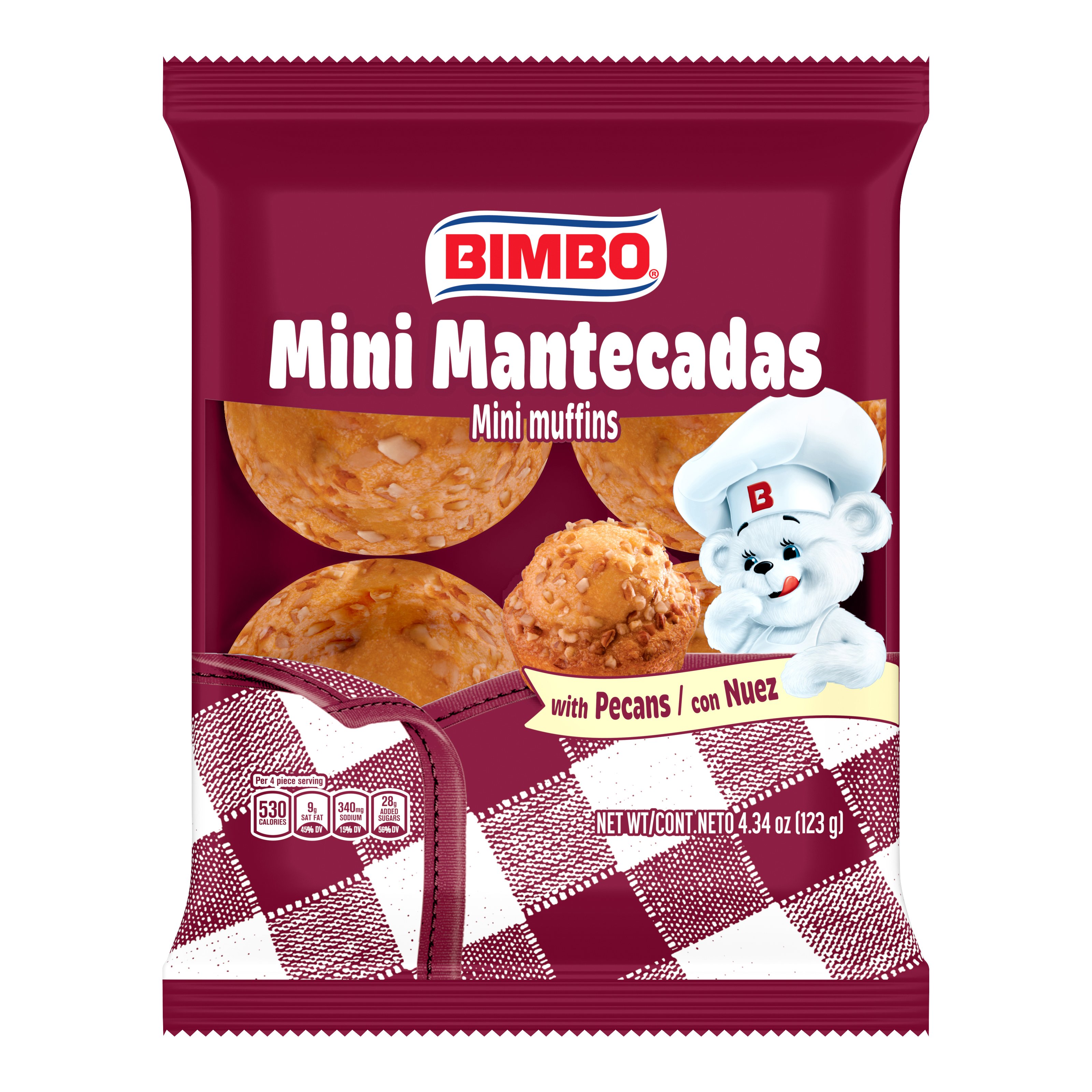 Bimbo Mini Mantecadas con Nuez Mini Muffins - Shop Snack cakes at H-E-B